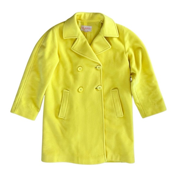 Byblos | Jackets & Coats | Vintage Byblos Italian Lemon Yellow Wool ...